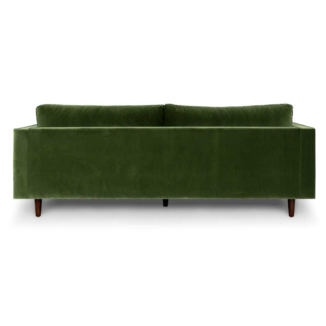 Velvet sofa hot in summer store