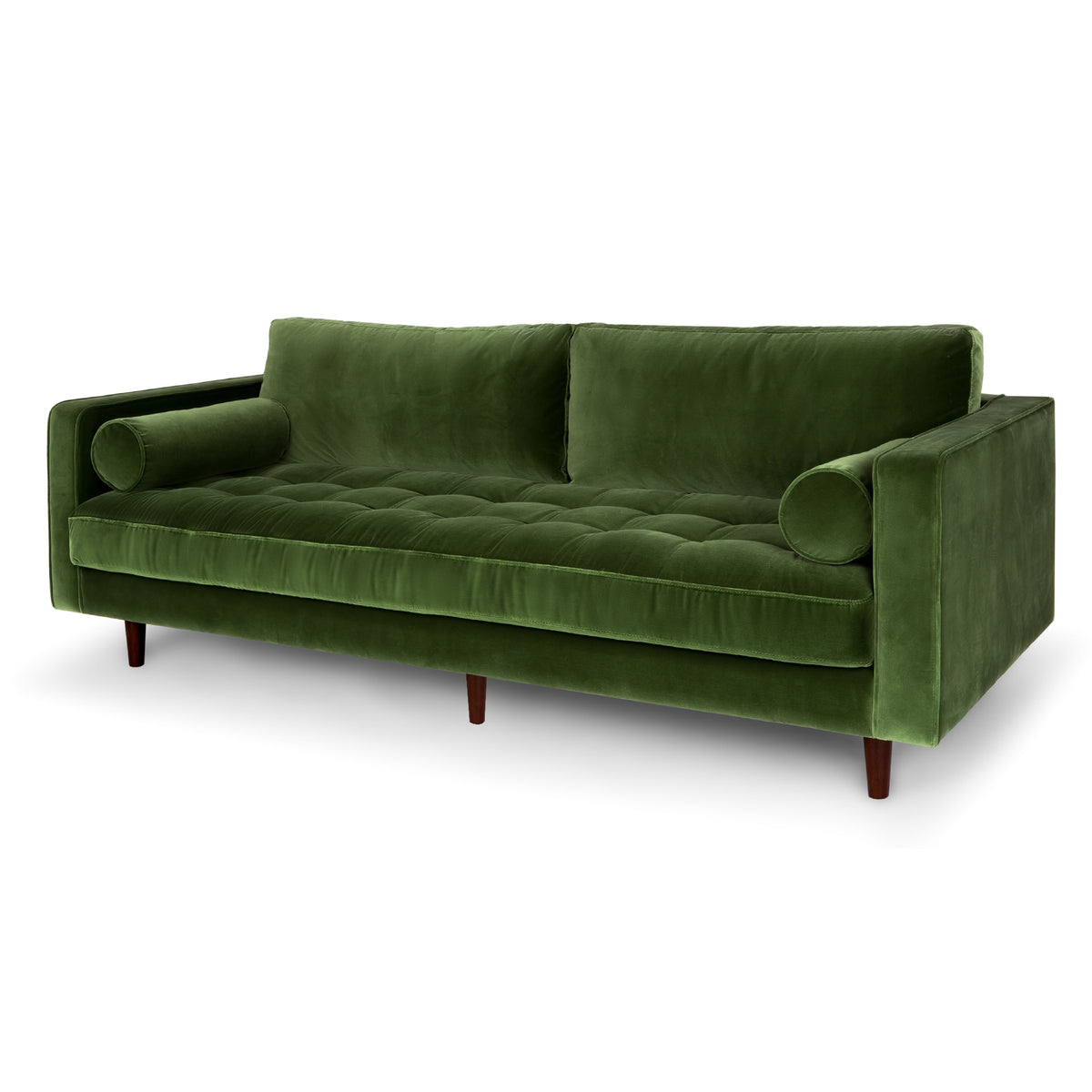 Roma Sofa In Green Velvet 88" Classic Style – URBAN HOME