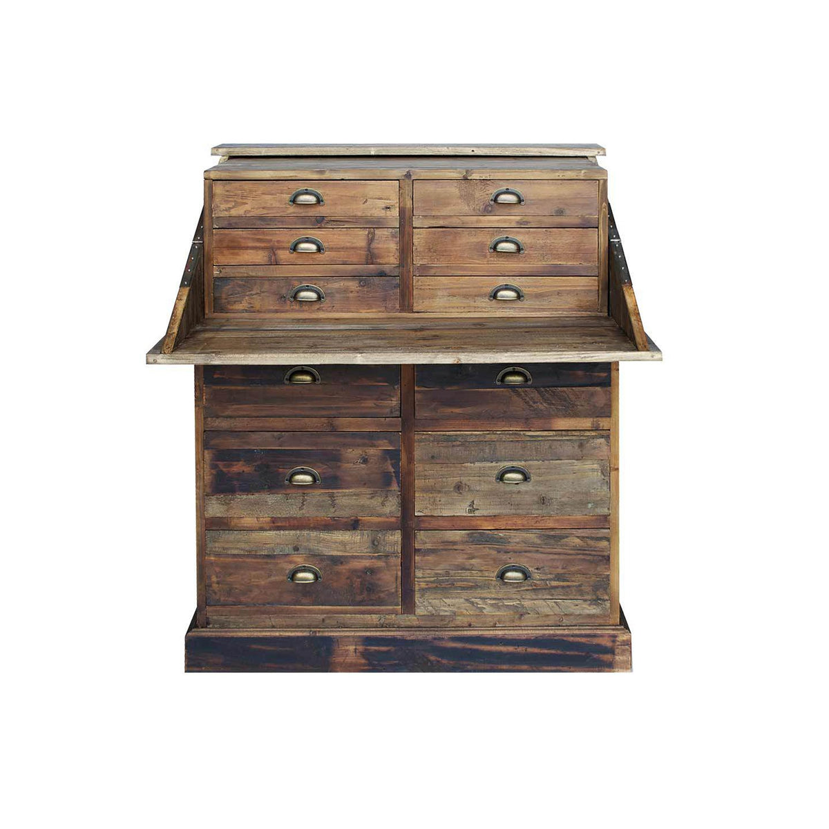 SALVAGED PINE SECRETARY CHEST – URBAN HOME